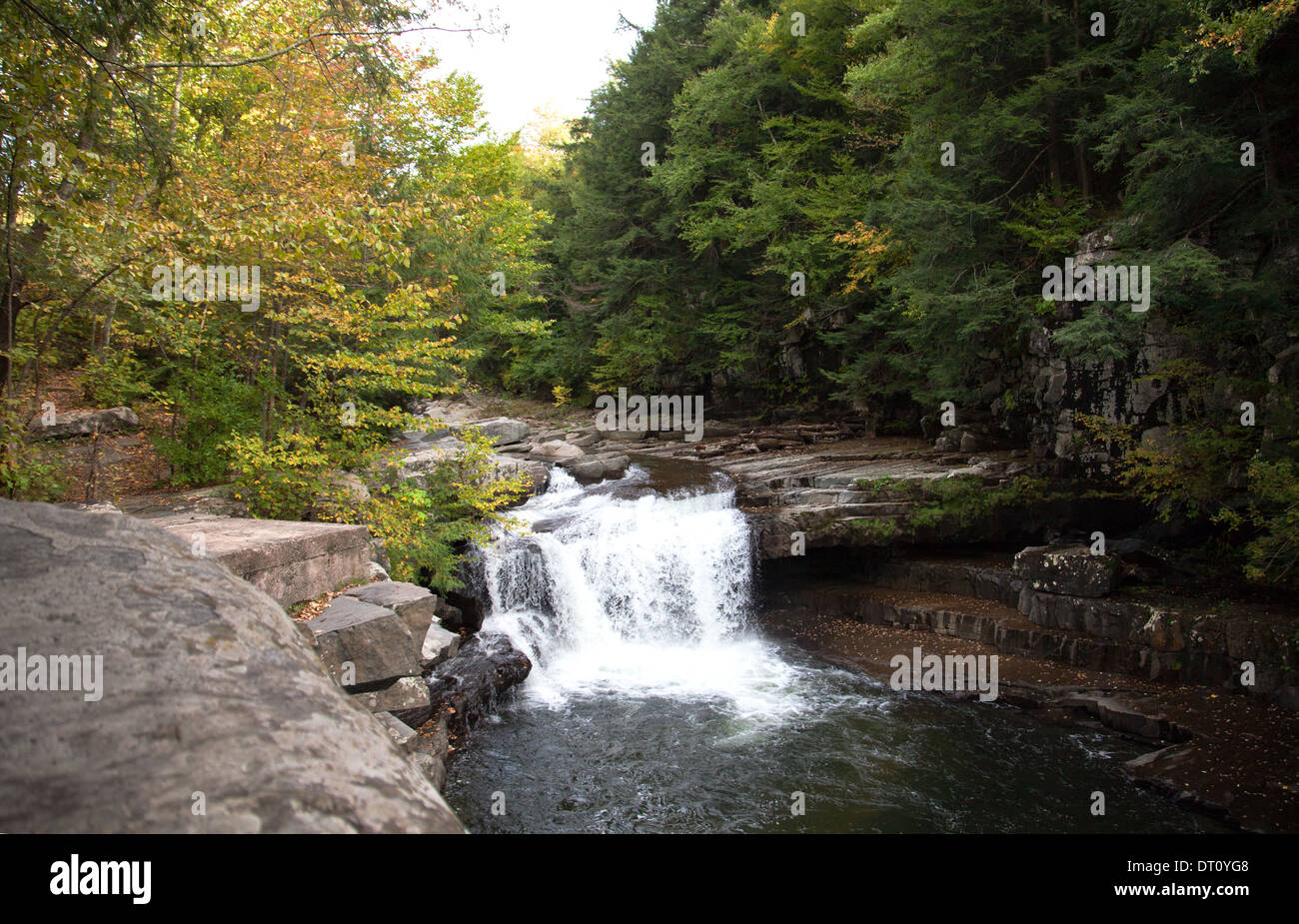 Bartlett Falls on Haven Creek (VT 17), West Lincoln, Vermont Stock ...
