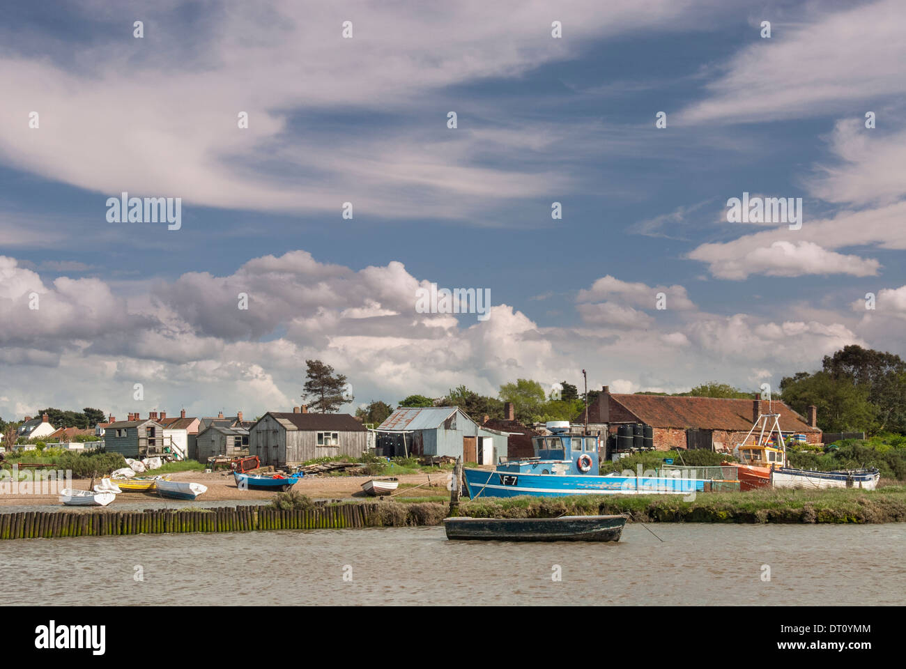 Burnham overy staithe village harbour hi-res stock photography and ...