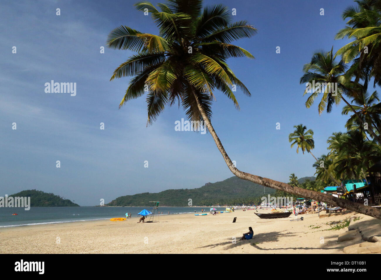 Palolem beach in Goa, South India Photo: pixstory / Alamy Stock Photo ...