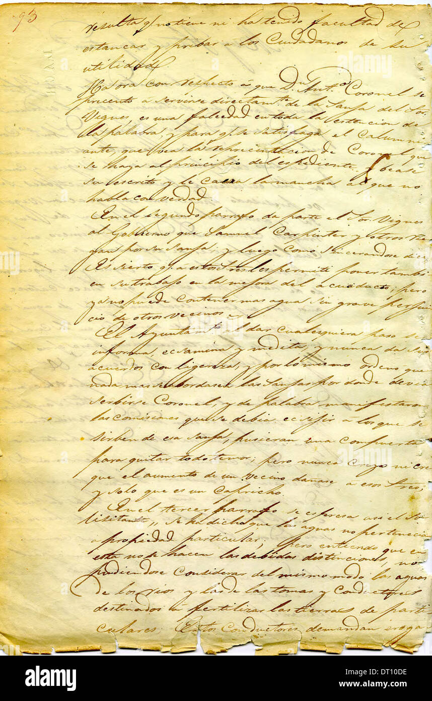 A document detailing the Espediente of Samuel Carpenter and Associates ...
