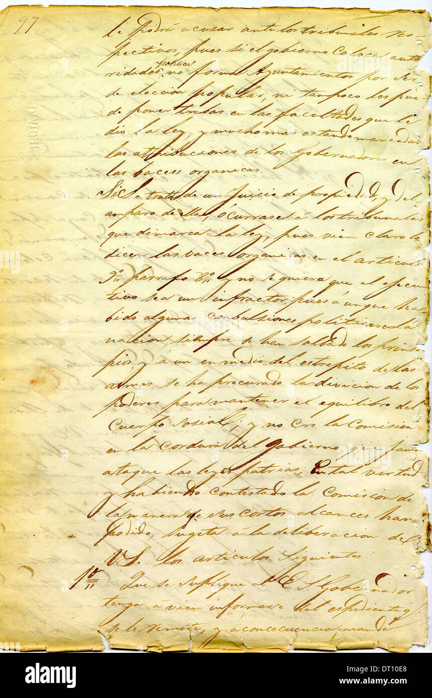 The Espediente of Samuel Carpenter and Associates, dated 1846. This ...