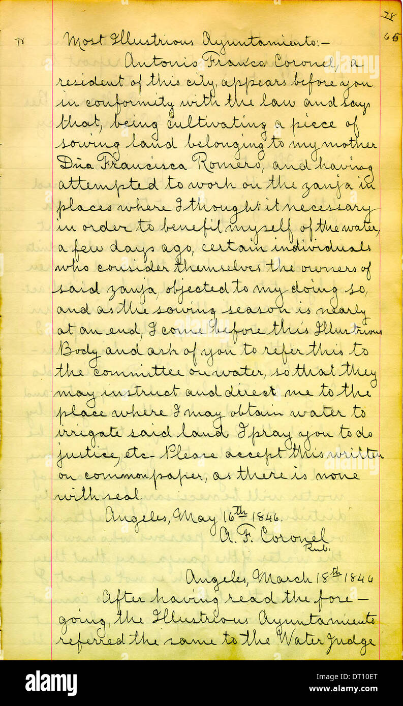 The 'Espediente' document of Samuel Carpenter and Associates, dated ...