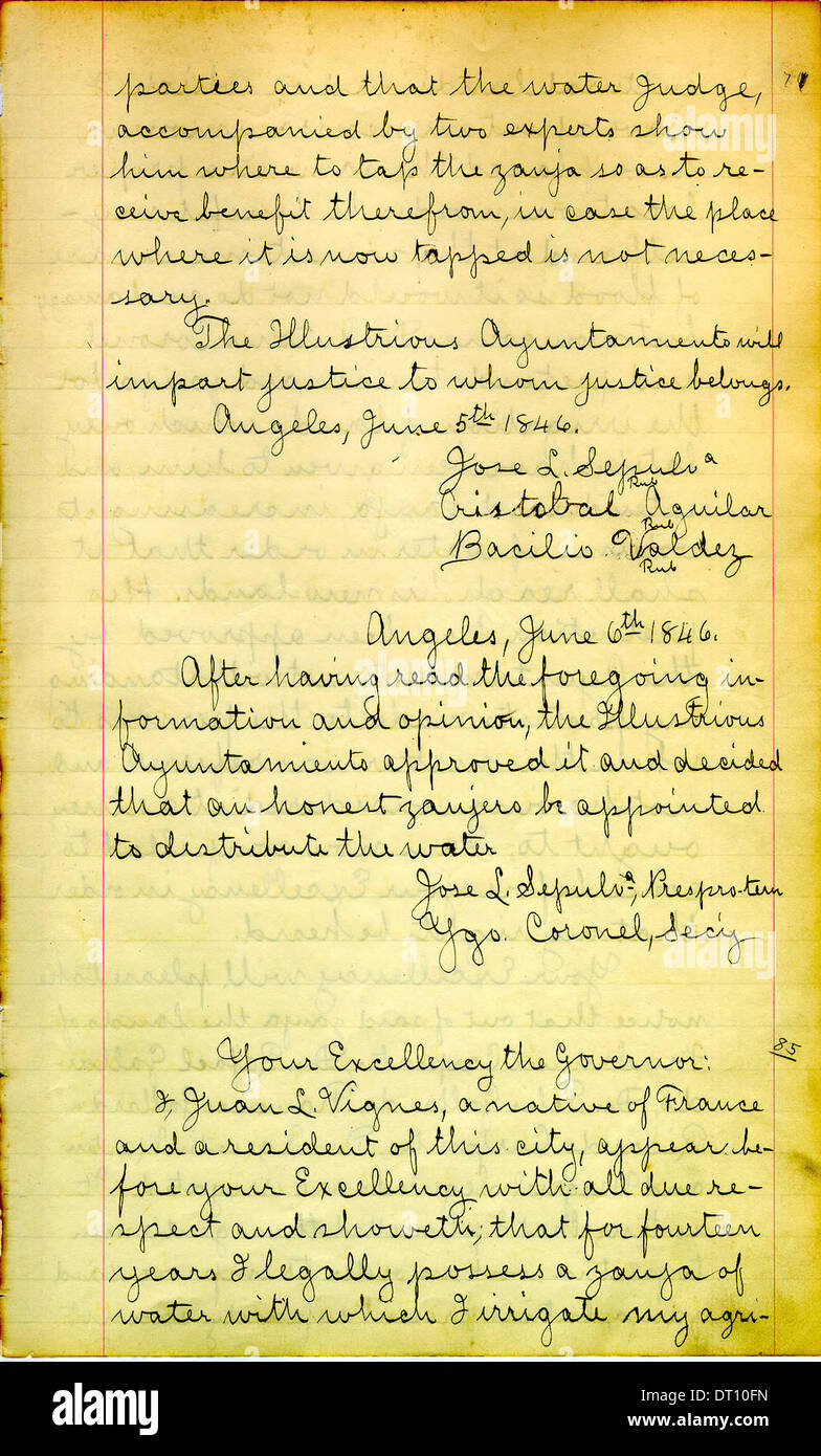 An official document (Espediente) from Samuel Carpenter and his ...