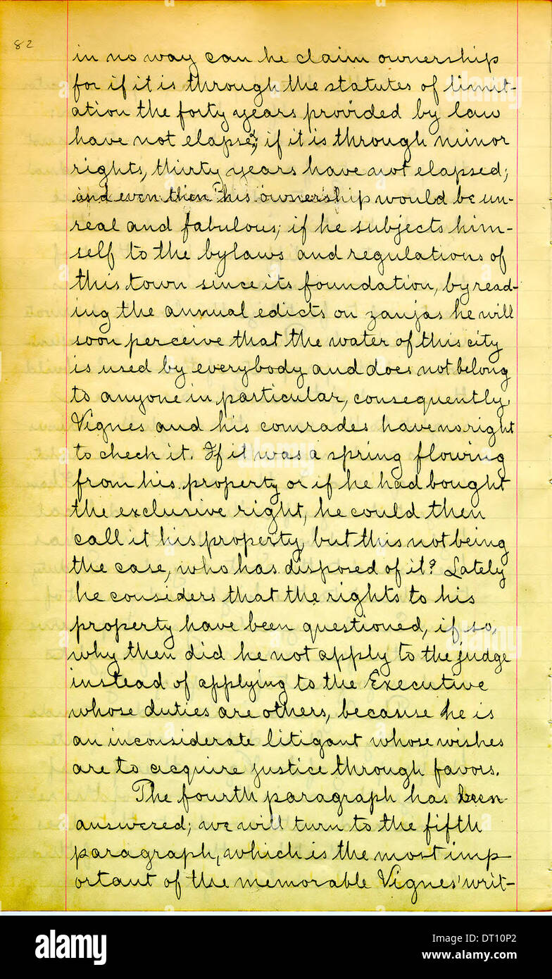 A historical document detailing the Espediente of Samuel Carpenter and ...