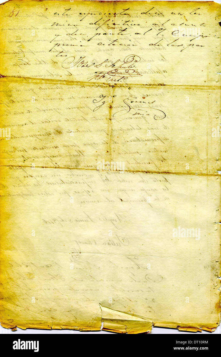 19th century legal document hi-res stock photography and images - Alamy