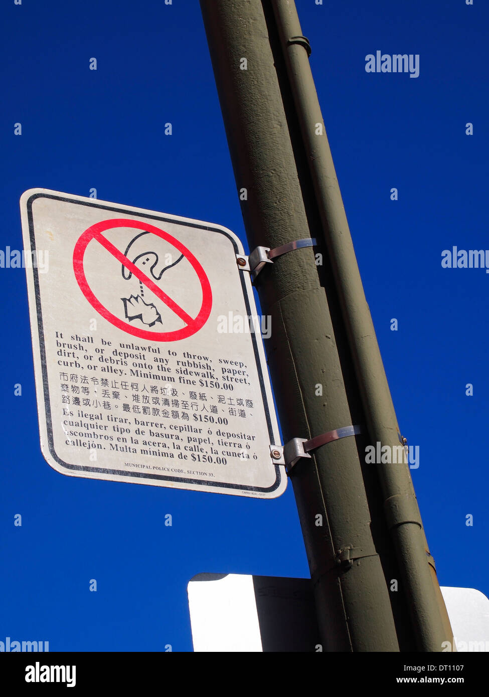 No Littering Spanish