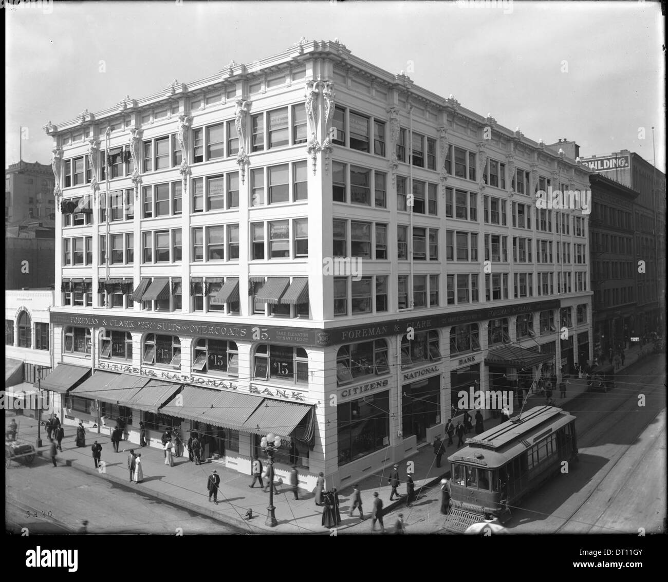 A photograph showing the exterior of the Citizens National Bank ...