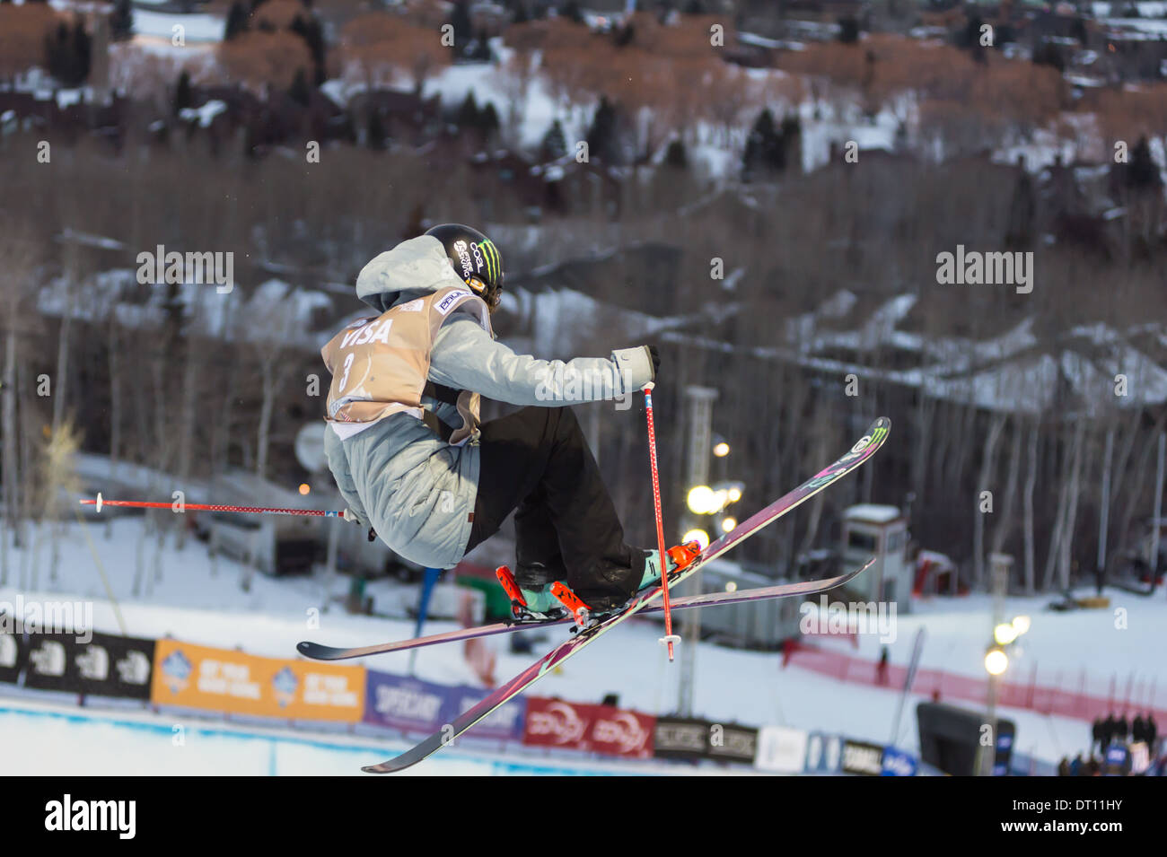US Grand Prix Freeskiing, Halfpipe, January 2014 Stock Photo - Alamy