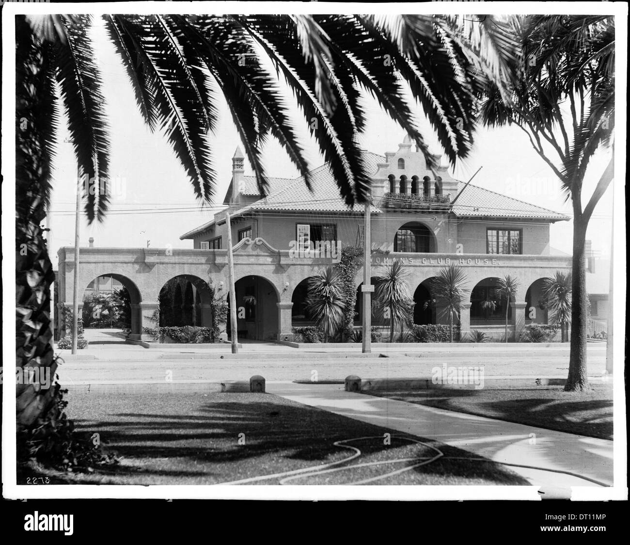 A photograph showing the exterior of the Friday Morning Club building ...