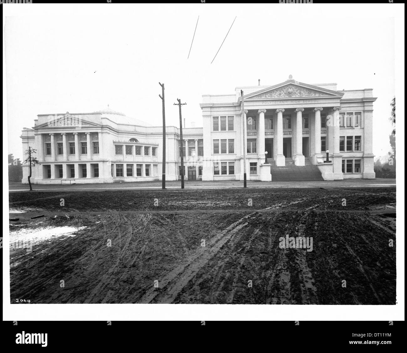 Photograph of the exterior of Polytechnic High School on Washington ...