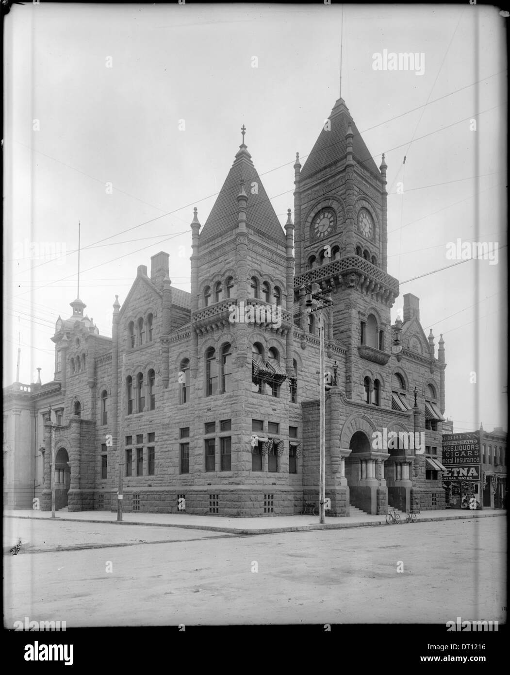 A photograph of the exterior of the San Bernardino County Courthouse ...