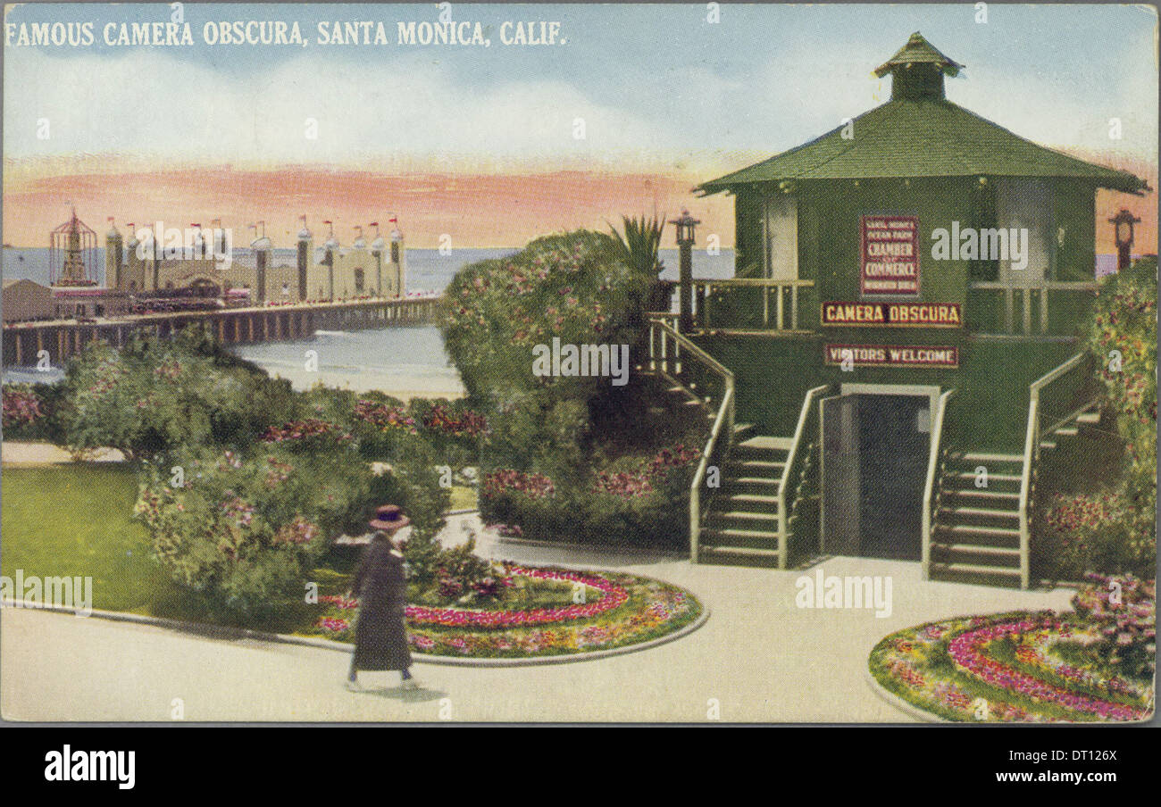 A photograph of the famous Camera Obscura in Santa Monica, California ...