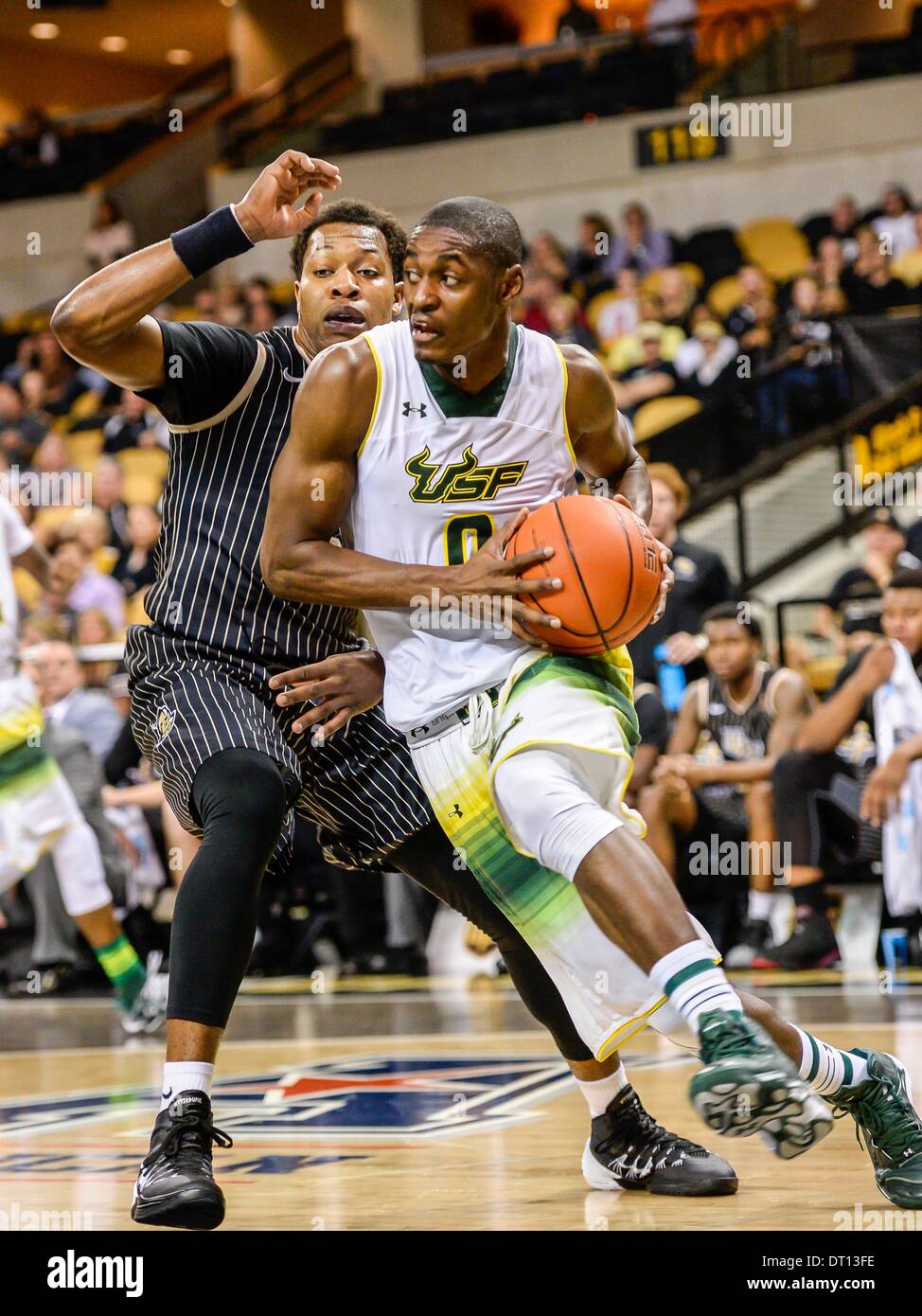 Orlando, FL, USA. 5th Feb, 2014. S: USF Bulls guard Martino Brock (0 ...