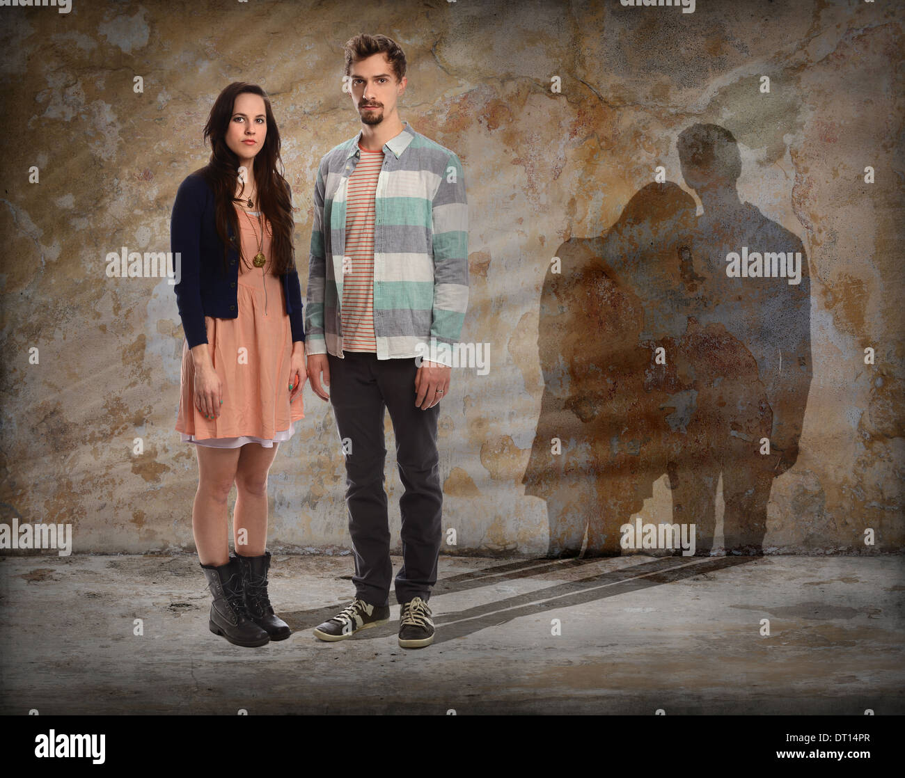 Female shadow on white hi-res stock photography and images - Alamy