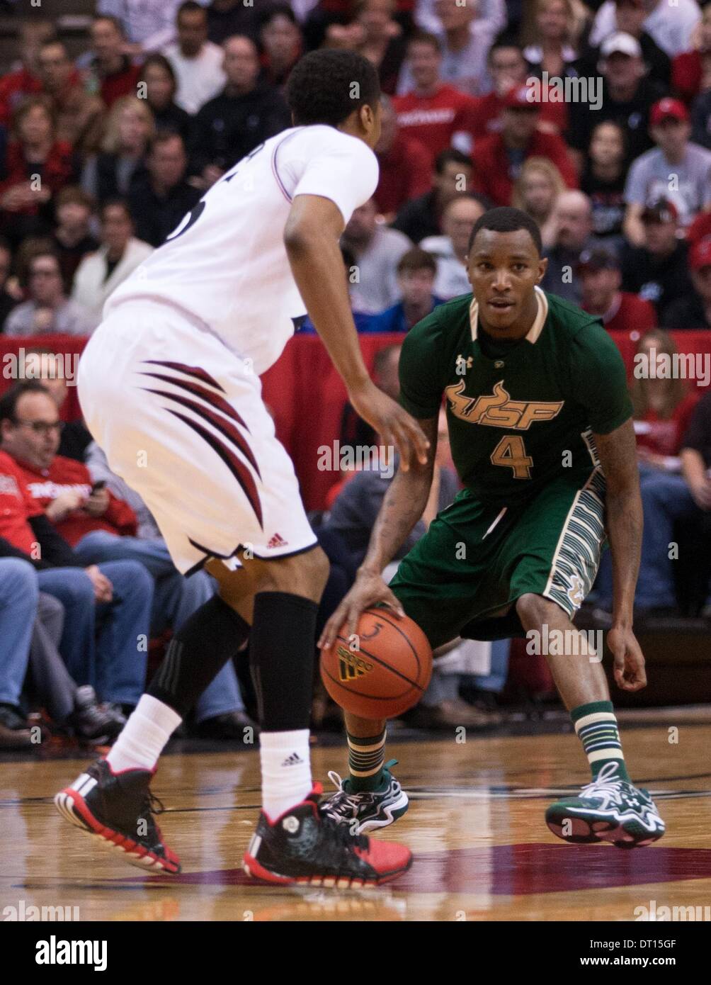 Cincinnati, OH, USA. 2nd Feb, 2014. South Florida Bulls forward Corey ...