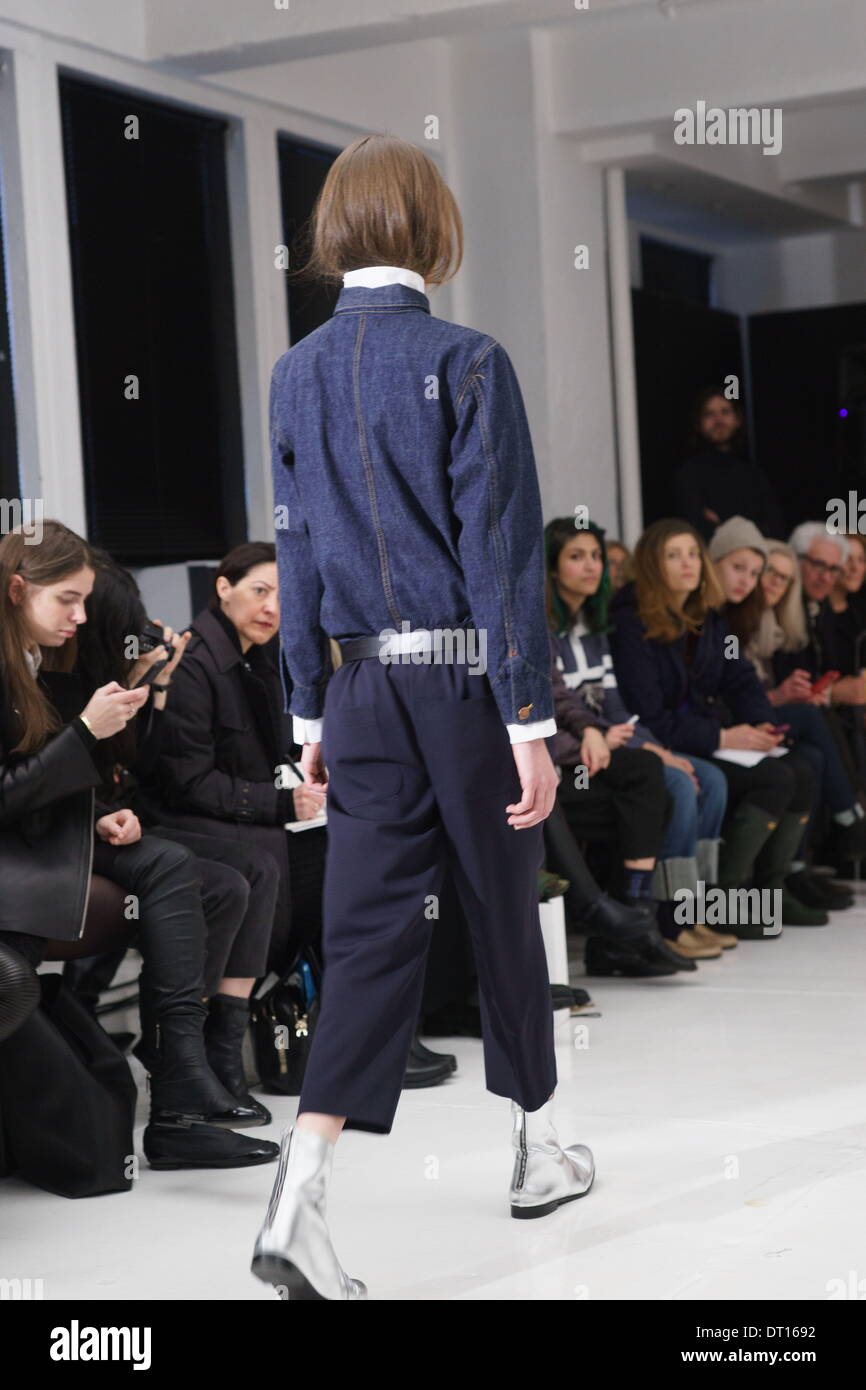 New York, New York, USA. 5th Feb, 2014. A model walks the catwalk for ...