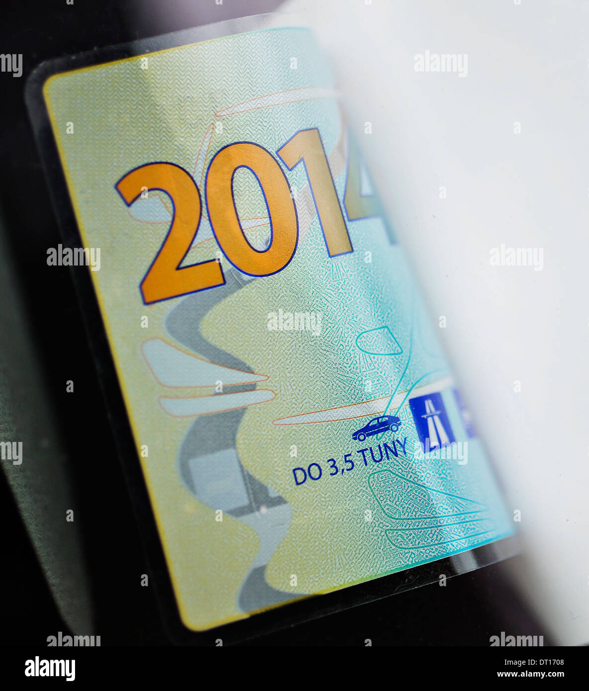 Czech Highway Vignette, 2014 (CTK Photo/Martin Sterba Stock Photo - Alamy