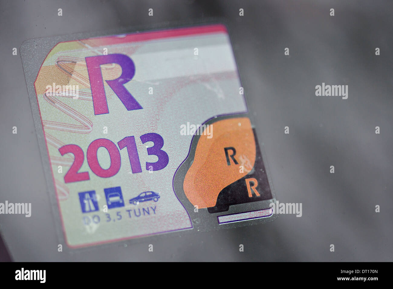 Czech Highway Vignette, 2013 (CTK Photo/Martin Sterba Stock Photo - Alamy