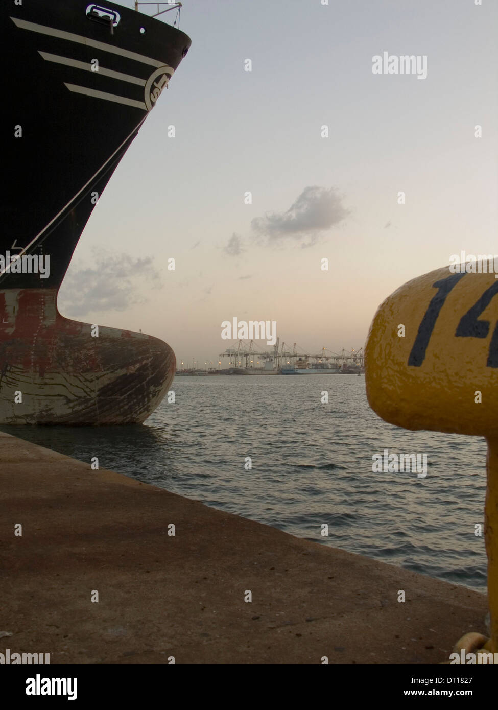durban harbour sunset, car exports, tugs, ships Stock Photo - Alamy
