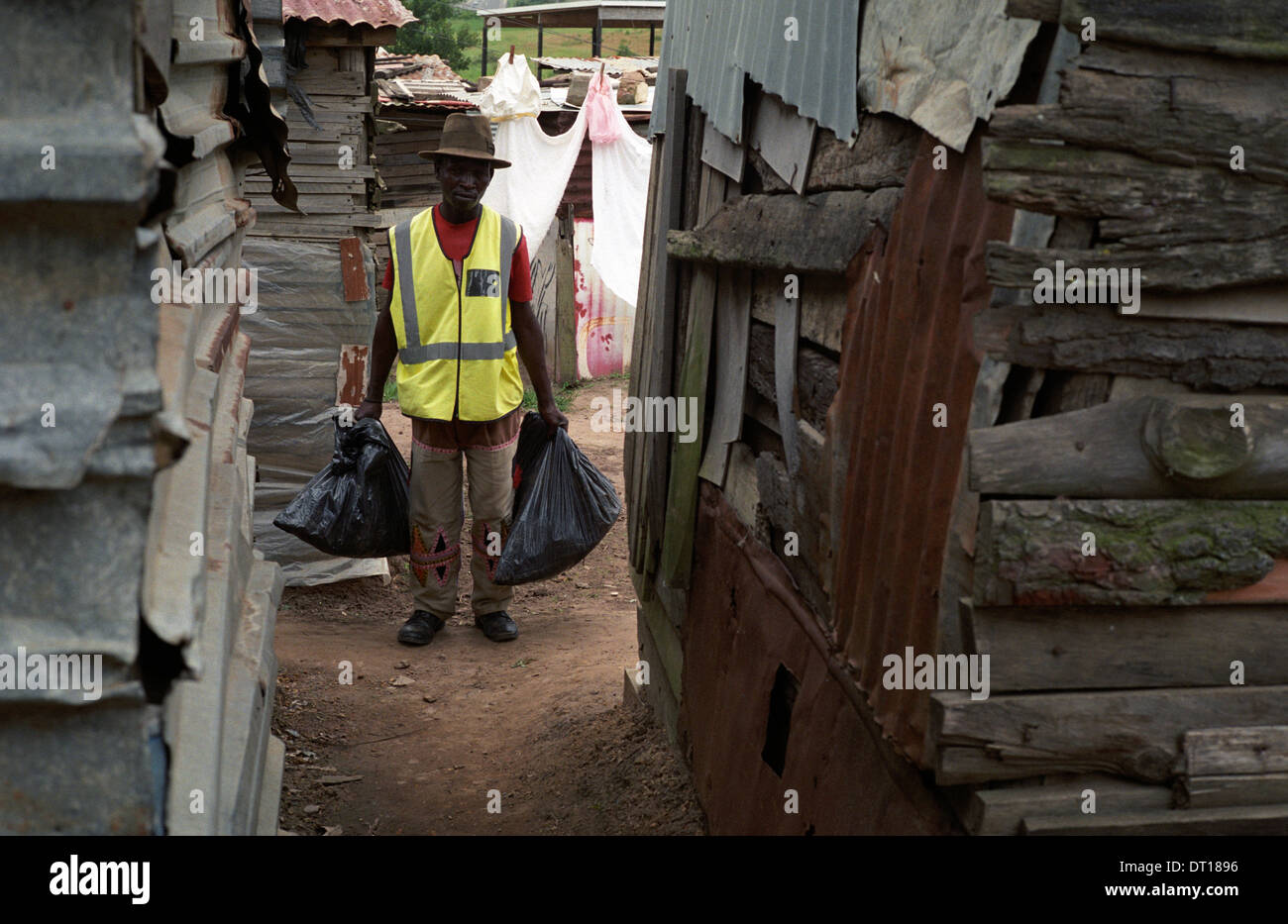 Collection of waste in informal settlements, Port Shepstone. Urban and ...
