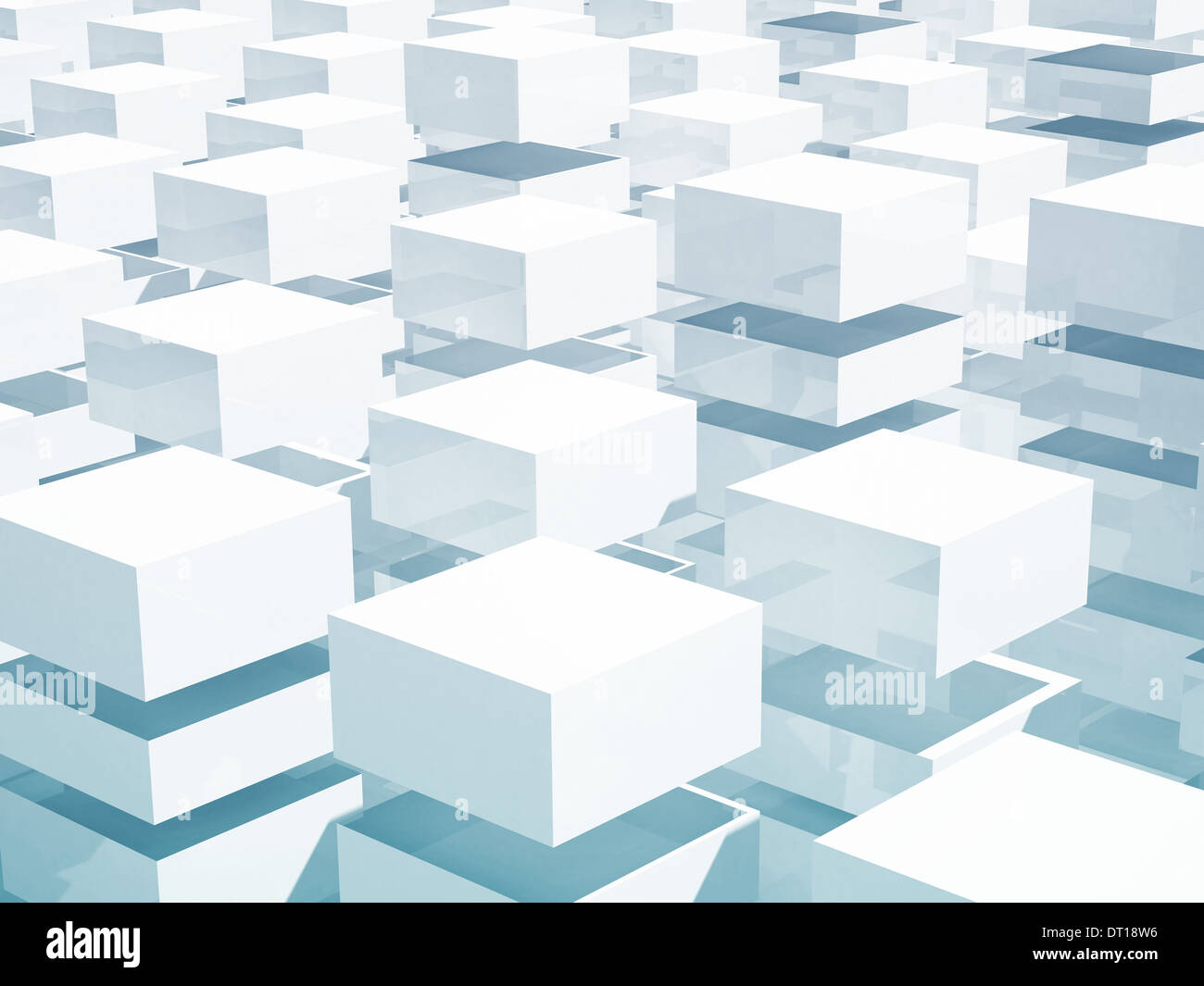 Abstract 3d background with array of blue and white boxes Stock Photo ...