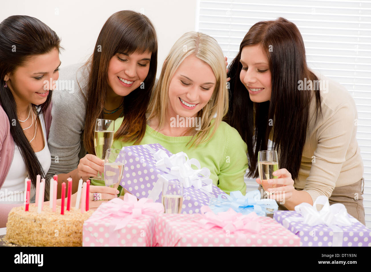 Happy birthday celebration four hi-res stock photography and images - Alamy