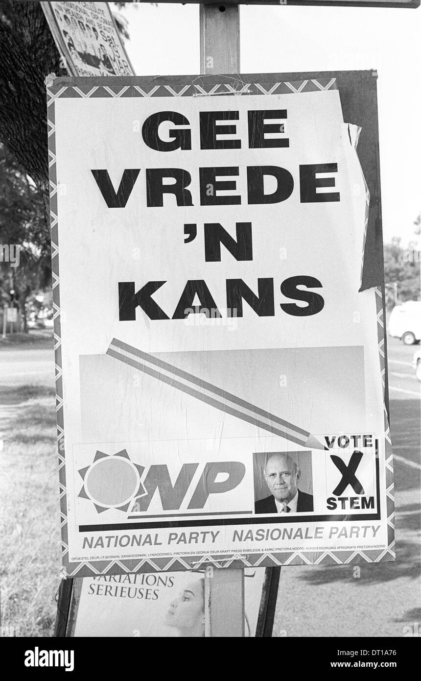 ELECTION POSTERS. ANC, NP, DP and PAC election posters of the first ...
