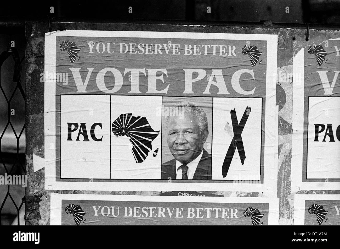 ELECTION POSTERS. ANC, NP, DP and PAC election posters of the first ...