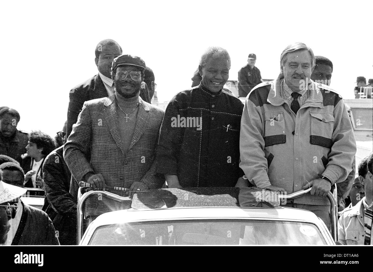 NELSON MANDELA ANC, BUTHELEZI IFP, AND PIK BOTHA NP ADDRESS A PEACE ...