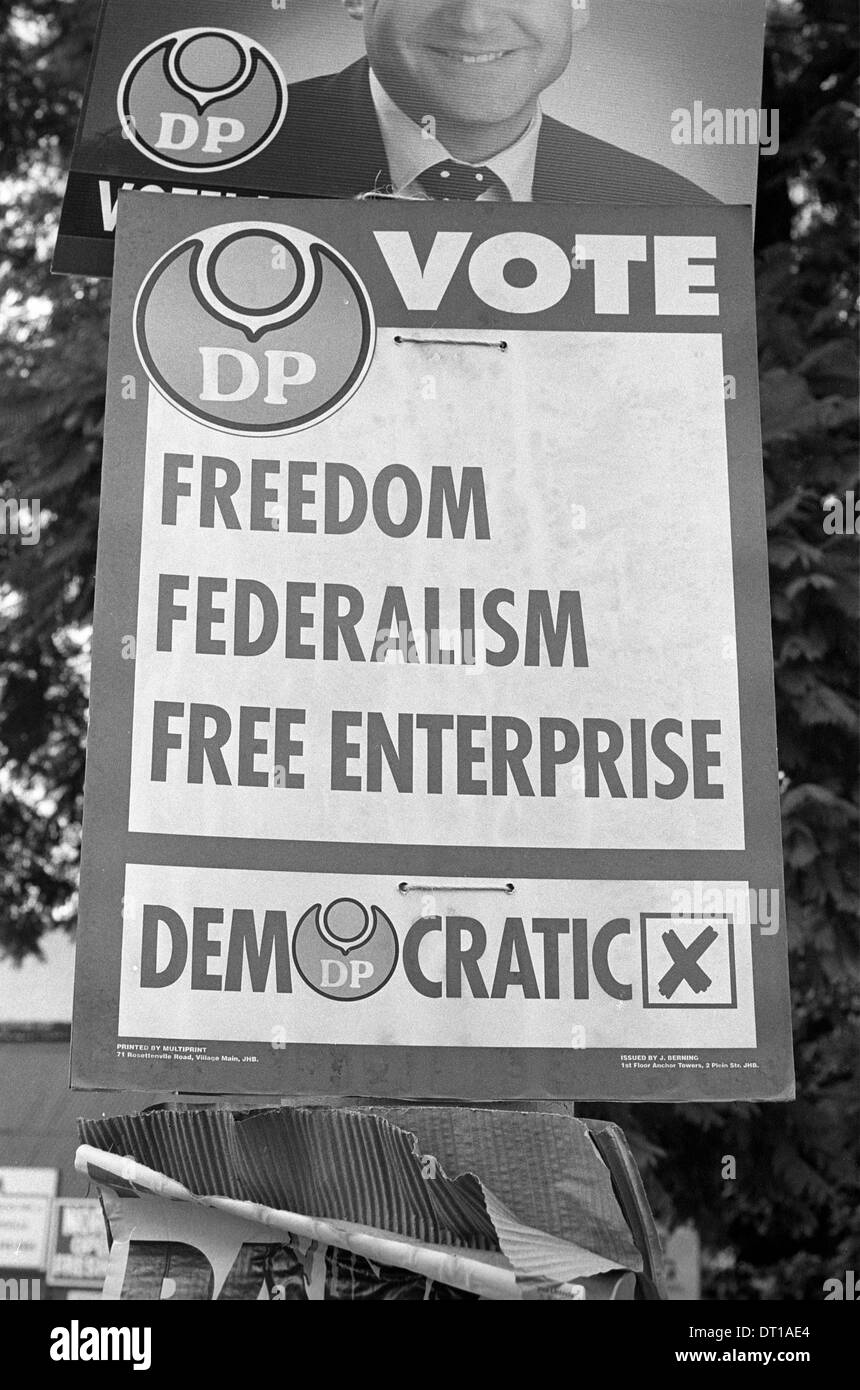 ELECTION POSTERS. ANC, NP, DP and PAC election posters of the first ...