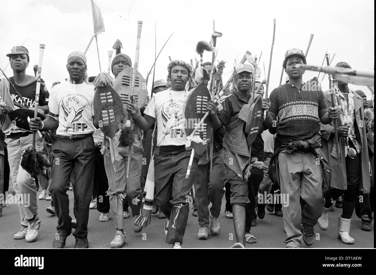 Nelson mandela anc buthelezi ifp hi-res stock photography and images ...
