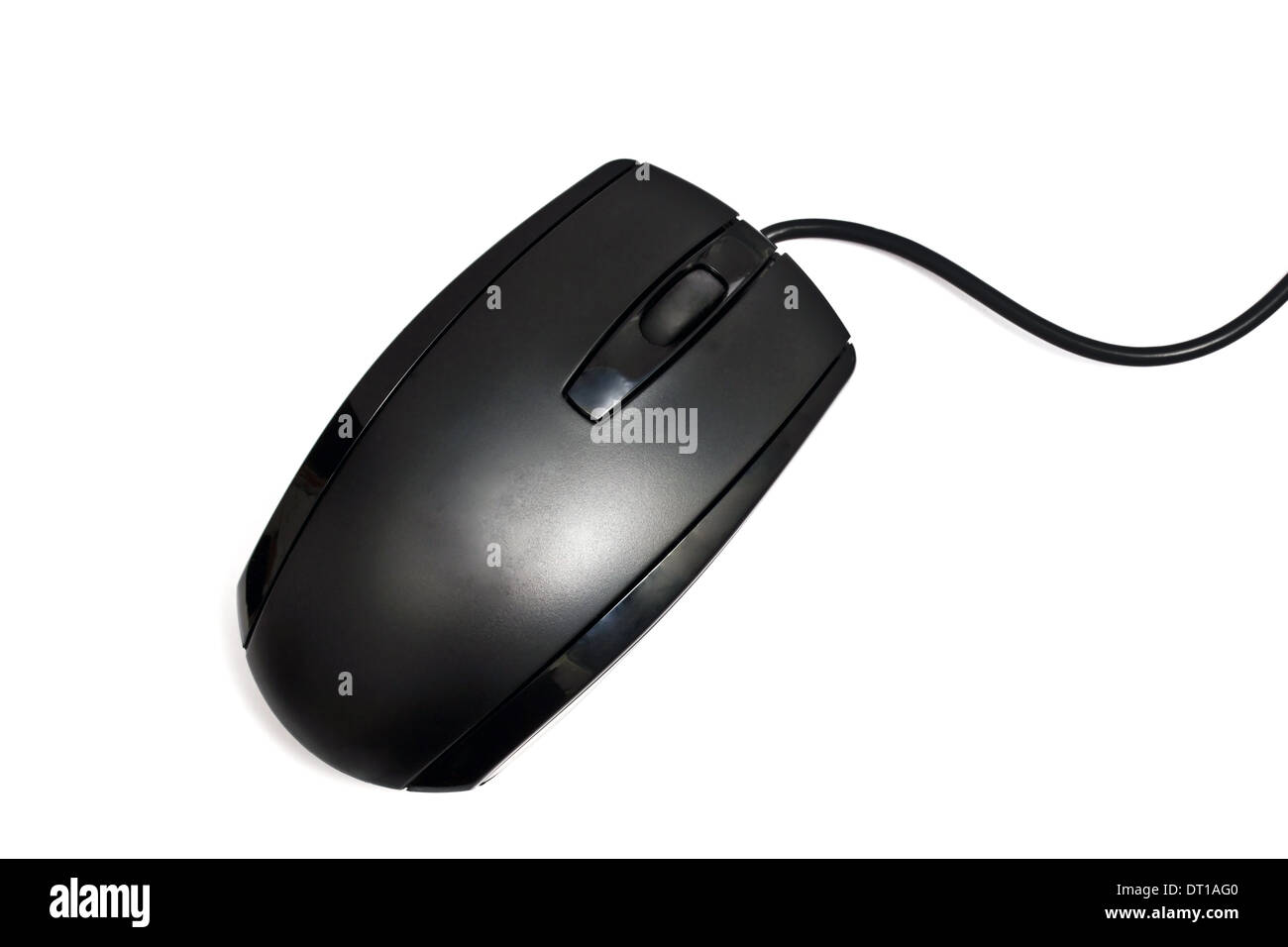 Black computer mouse Stock Photo - Alamy