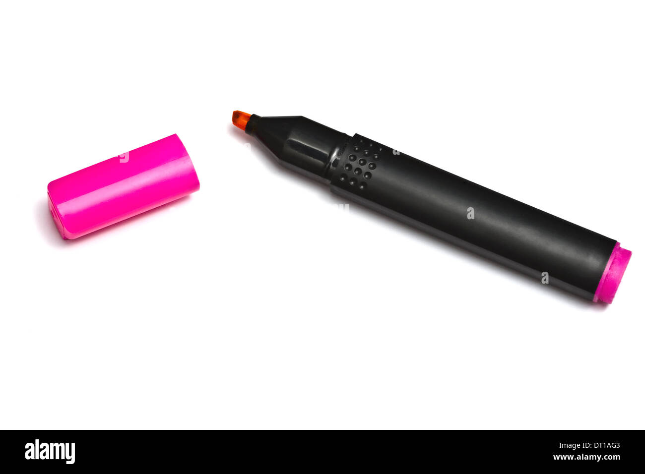 Pink highlighter pen marking hi-res stock photography and images - Alamy