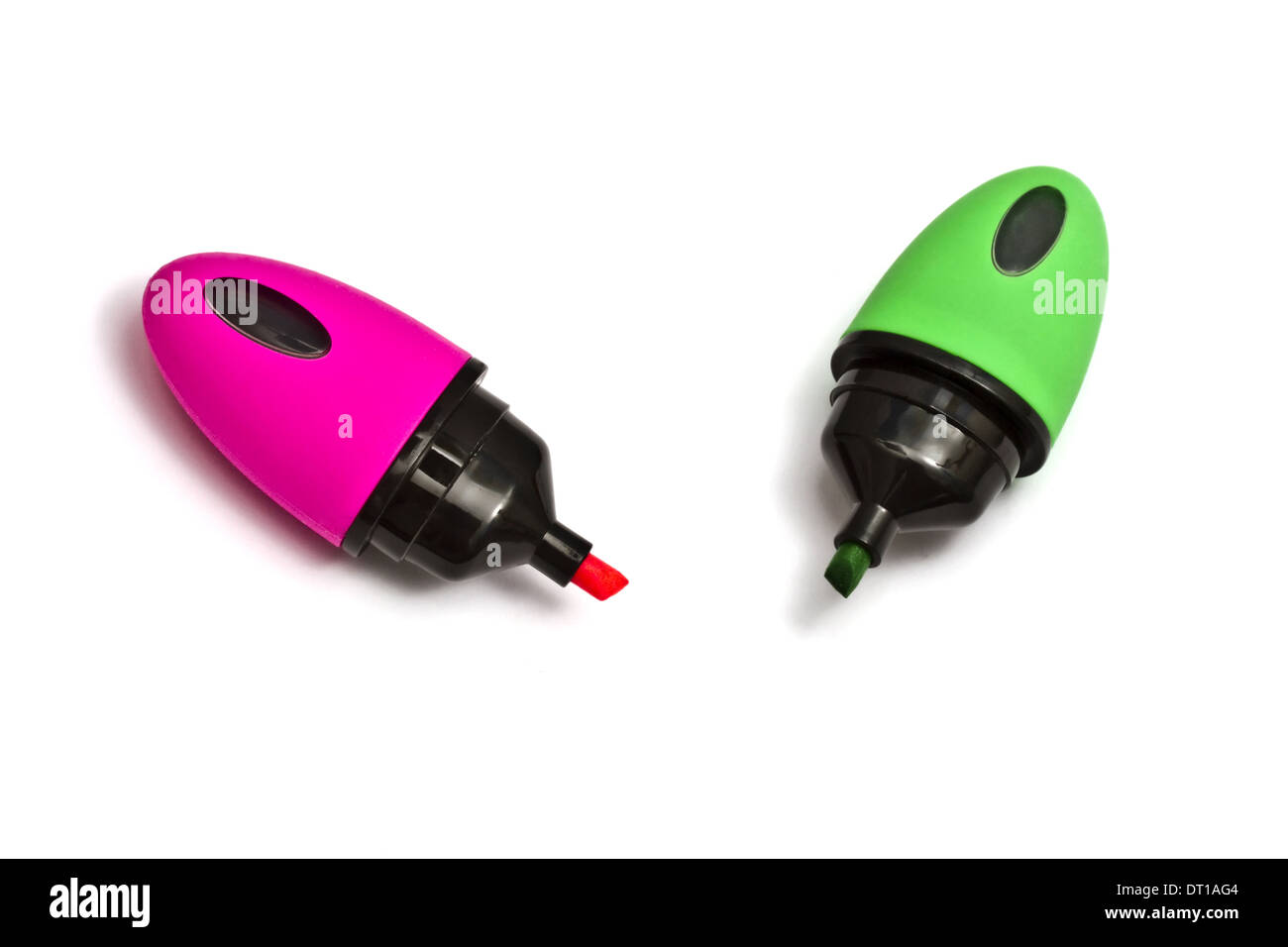 Two mini highlighters Stock Photo - Alamy