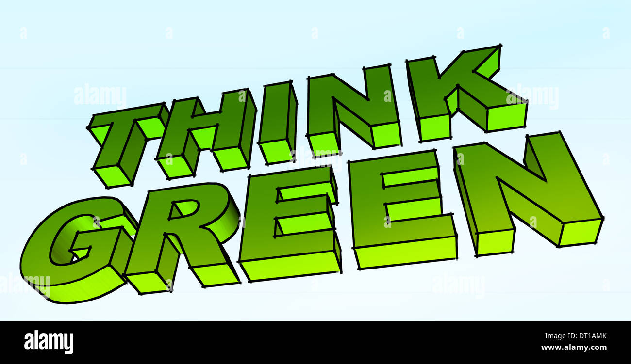 Think green think clean hi-res stock photography and images - Alamy