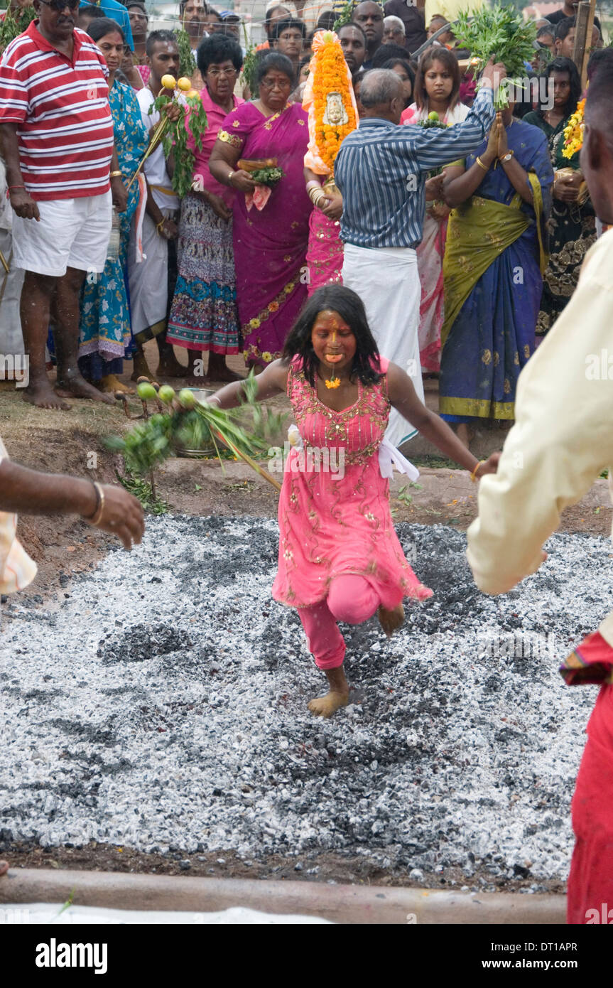 HINDU CULTURE FIRE WALKING BODY PIERCING CARRYING OF DIETYS, HONOUR OF ...