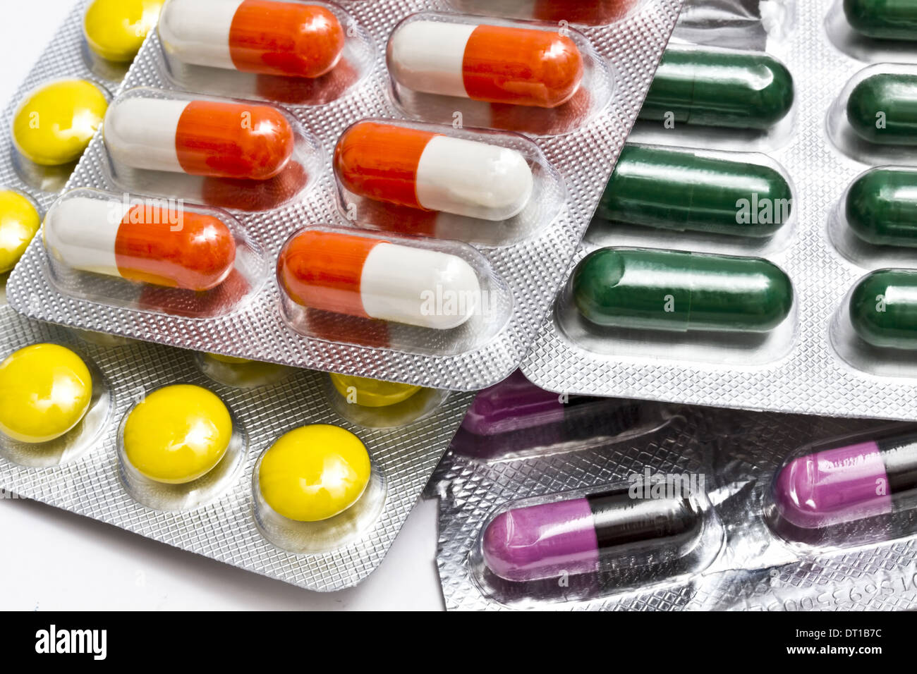Colorful capsules and pills Stock Photo - Alamy