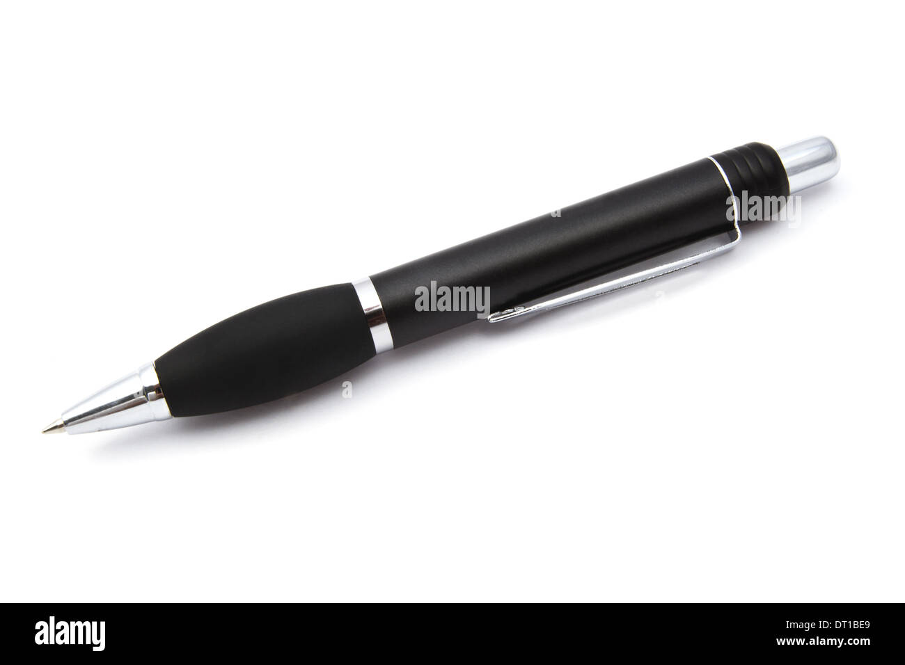 Black Ballpoint Pen Stock Photo - Alamy