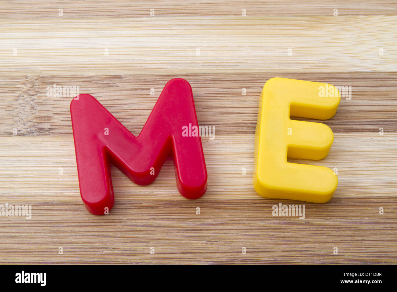 Letters magnets ME Stock Photo - Alamy