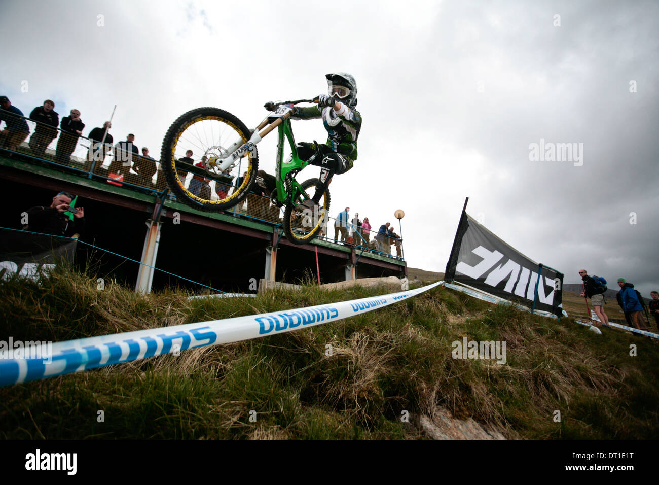 UCI World Cup Downhill mountain bike racing at Fort William, Scotland Stock Photo - Alamy