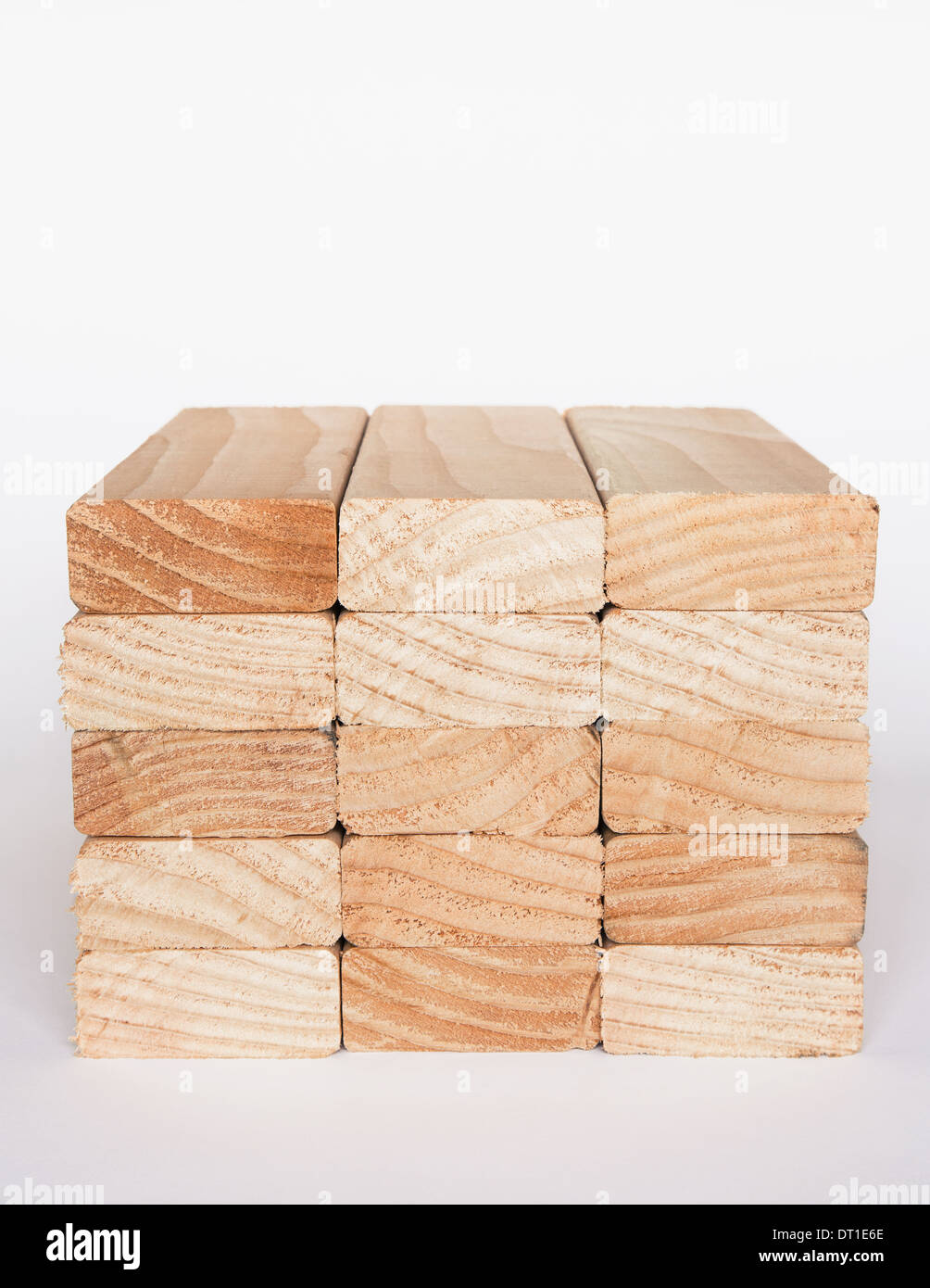 Washington State USA Stack sawn prepared timber spruce wood planks stud ...