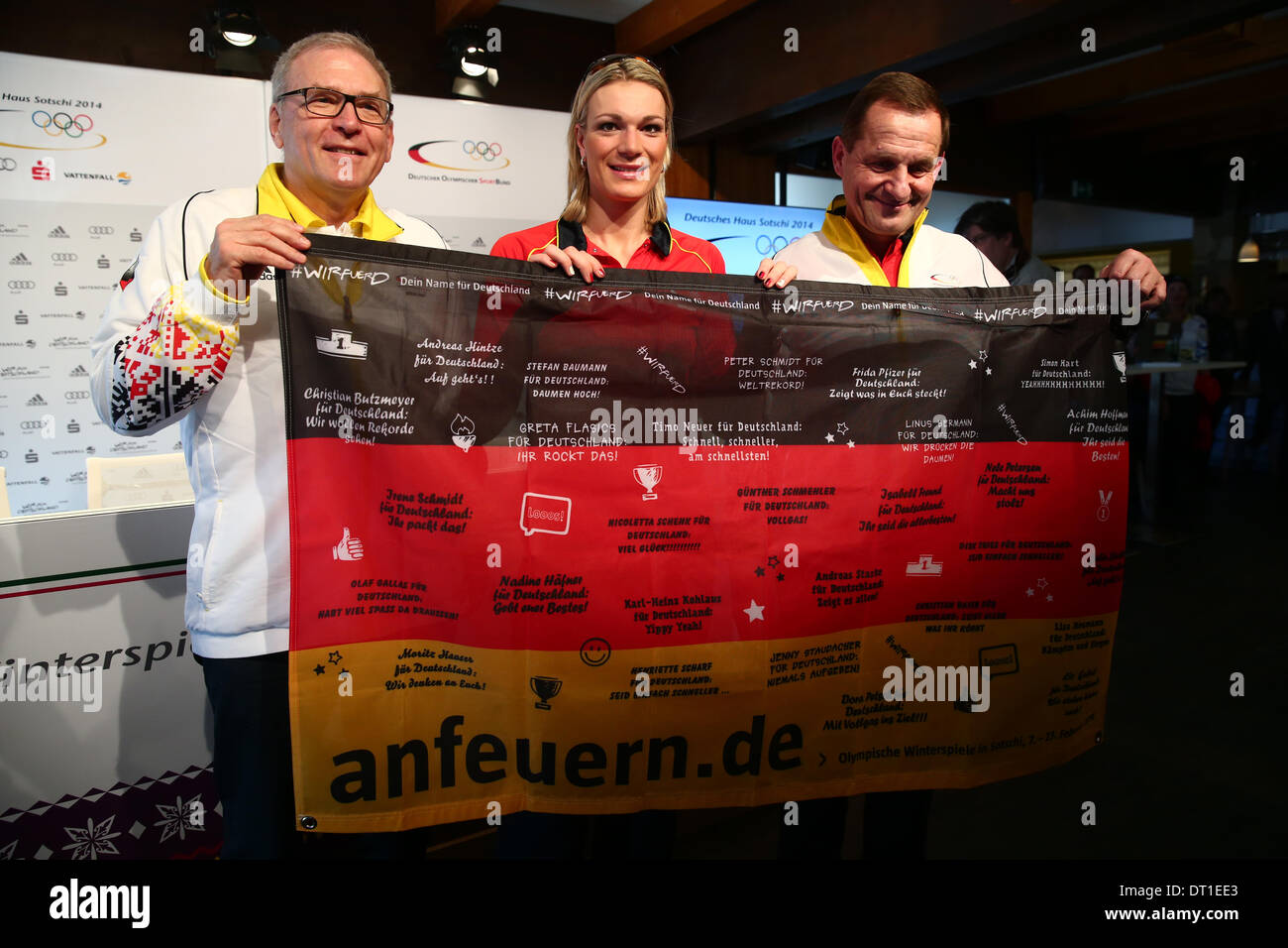 Michael Vesper (L-R) , Chef de Mission and Head of German Olympic Team ...