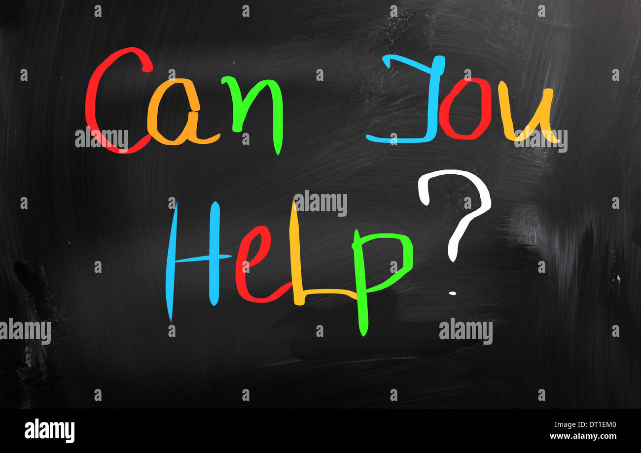 Can You Help Concept Stock Photo - Alamy
