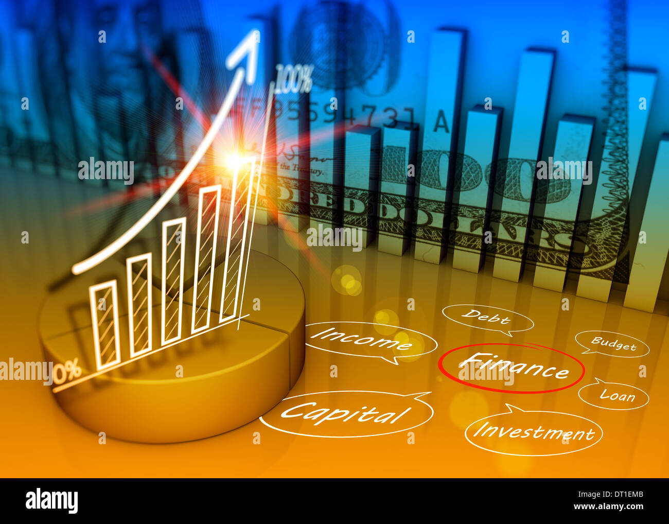 Financial and business chart and graphs Stock Photo - Alamy