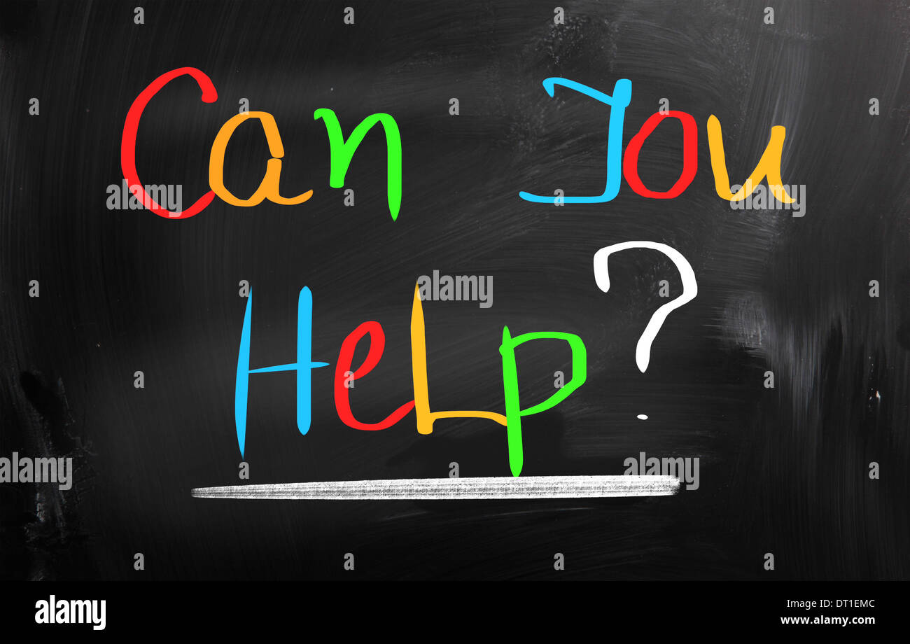 Can You Help Concept Stock Photo - Alamy