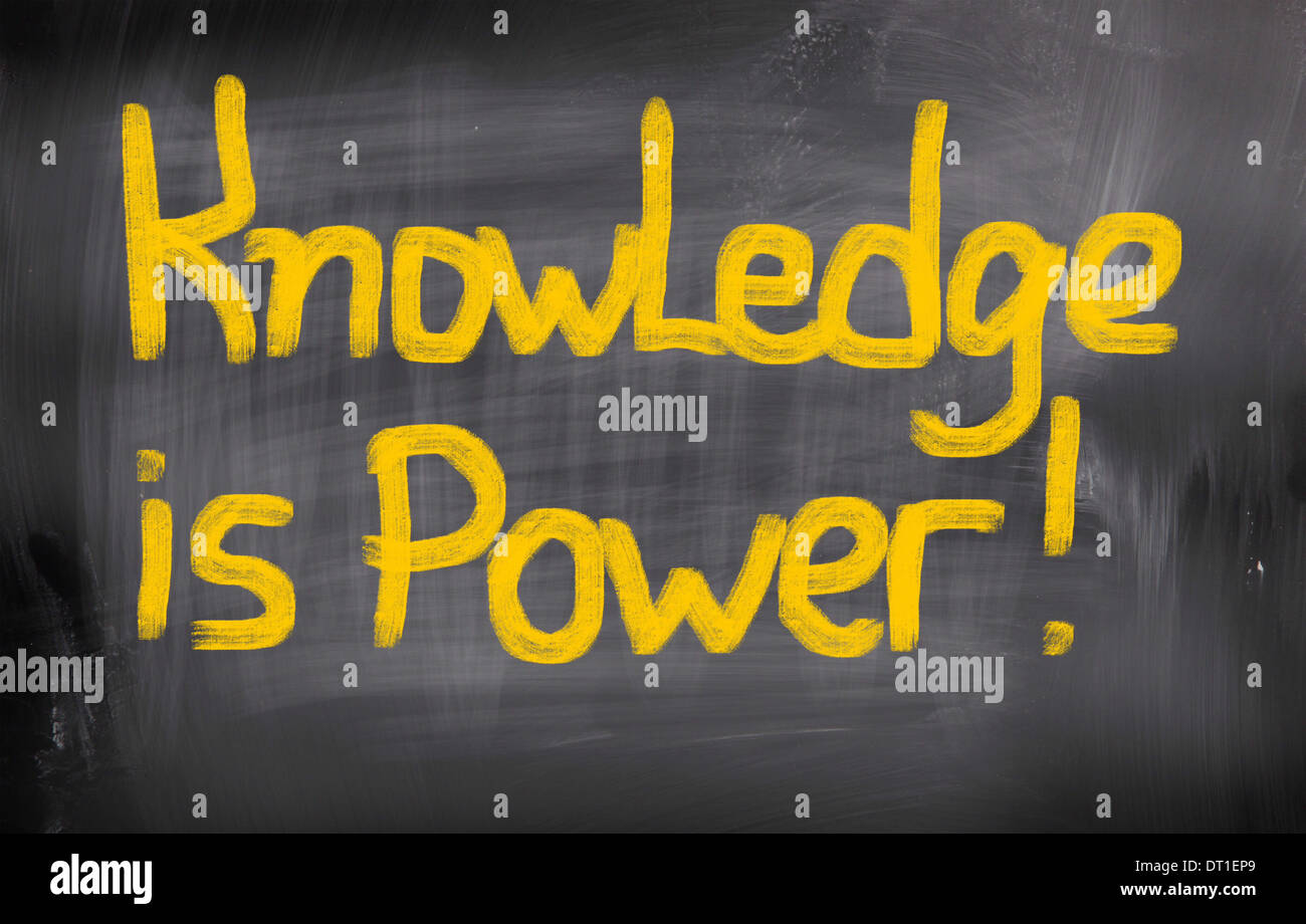 Knowledge Is Power Concept Stock Photo - Alamy