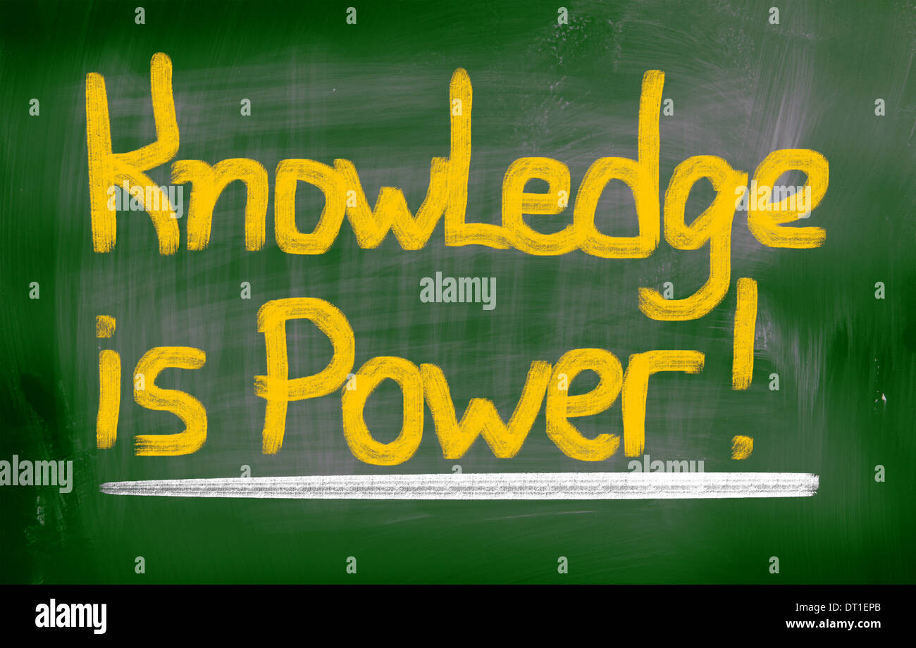 Knowledge Is Power Concept Stock Photo - Alamy