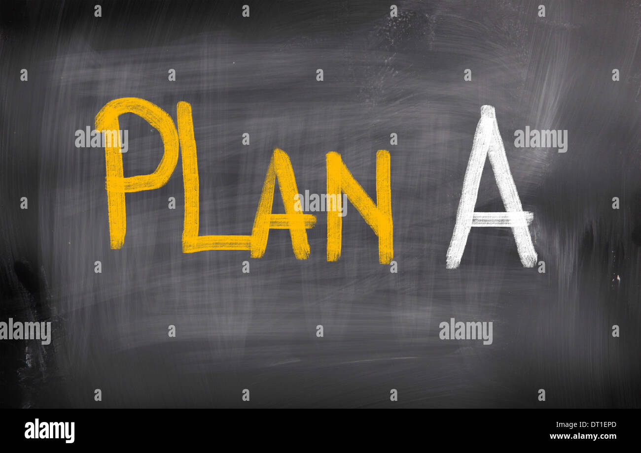 Plan A Concept Stock Photo - Alamy