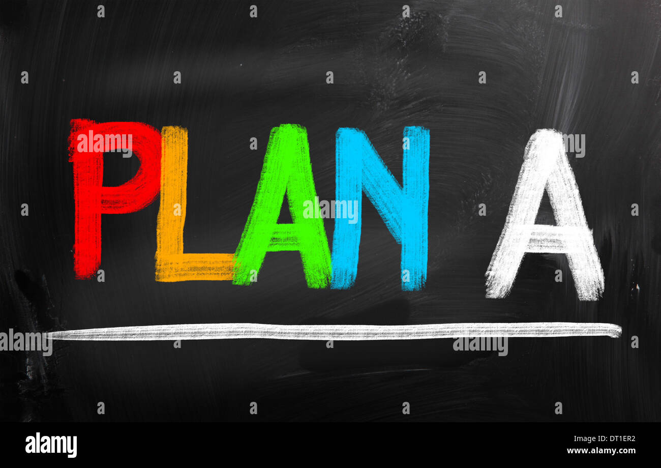Plan A Concept Stock Photo - Alamy
