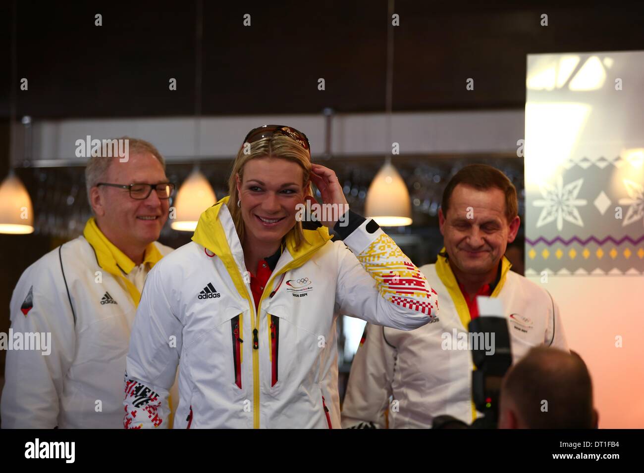 Michael Vesper (L-R) , Chef de Mission and Head of German Olympic Team ...